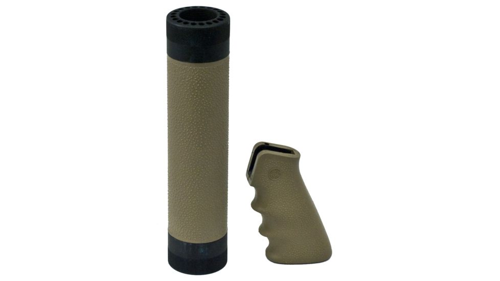 Hogue AR-15/M-16 (Mid Length) Kit OM Gun Grip and Free Float Forend ...
