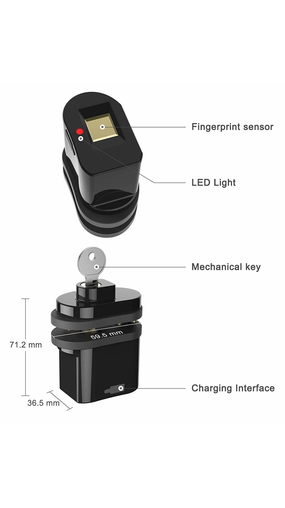 Bison L2 Biometric Fingerprint Trigger Lock