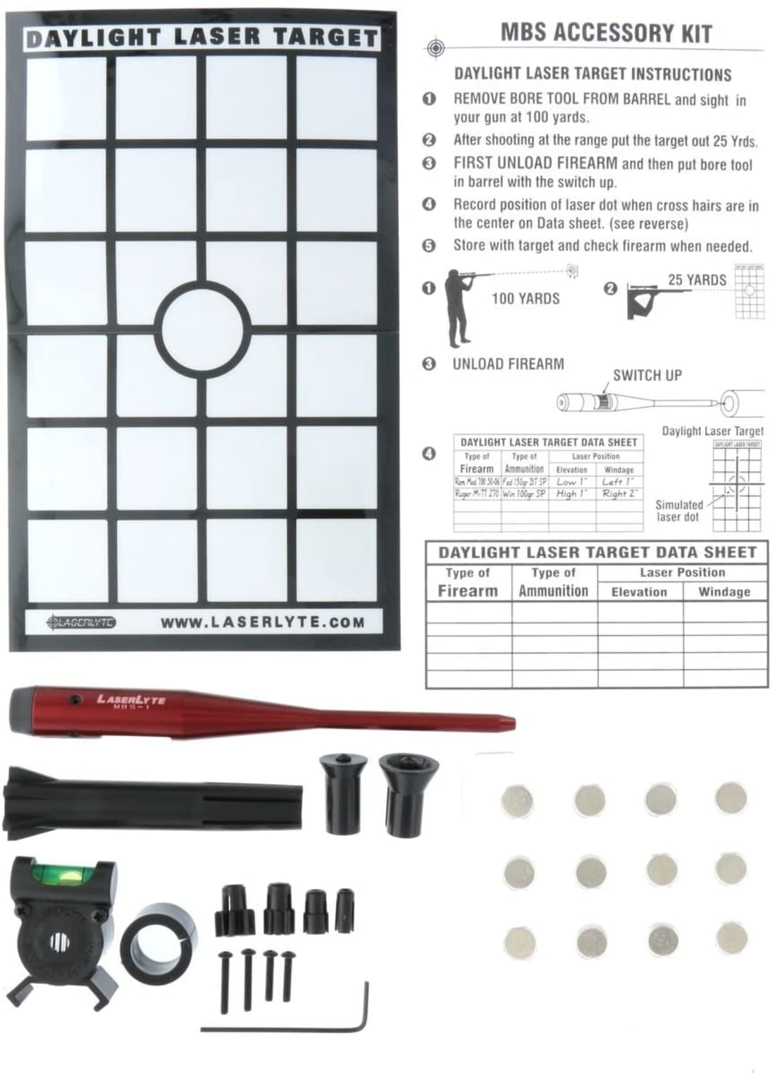 LaserLyte Laser Bore Sight Deluxe Kit