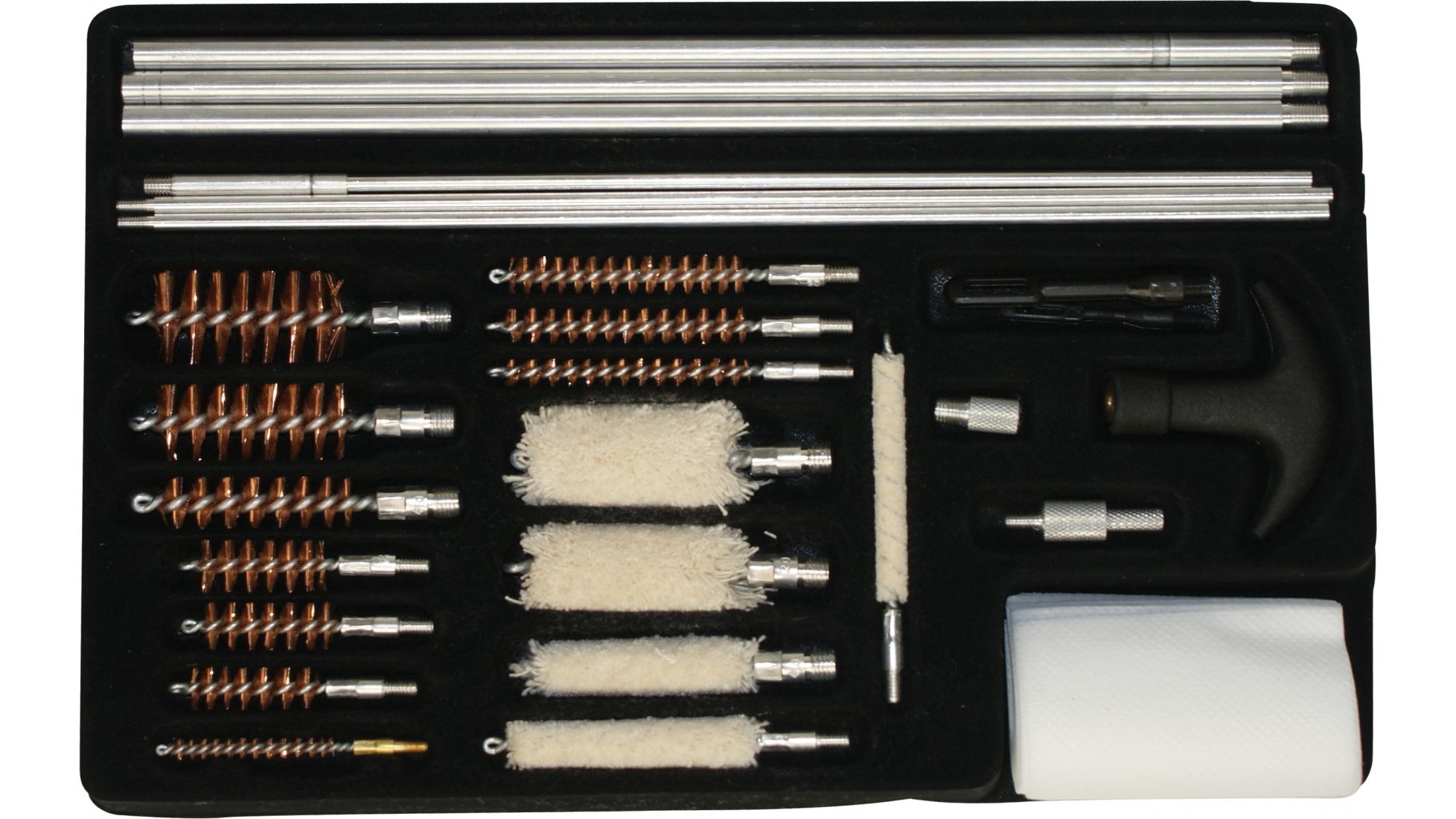 NcStar Universal Gun Cleaning Kit in Aluminum Carry Case TUGCKA