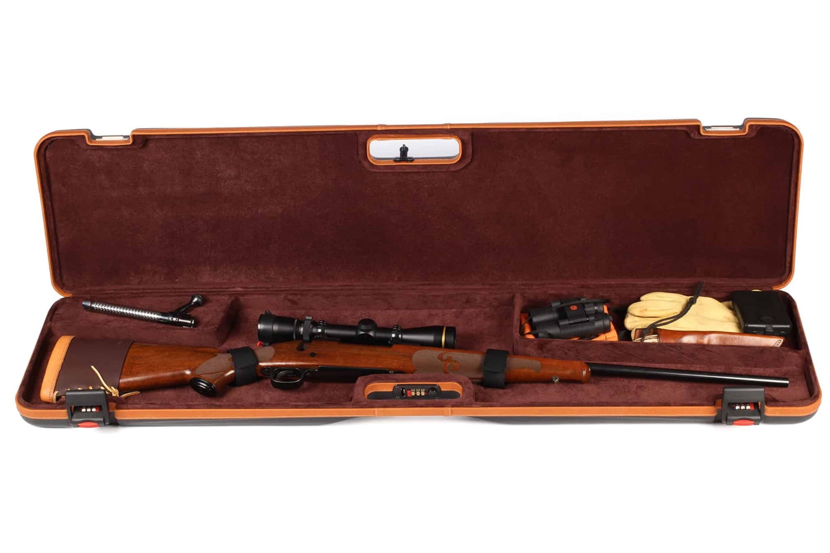 Negrini Deluxe Compact Scoped Bolt Action Rifle Case 1619LX/5287