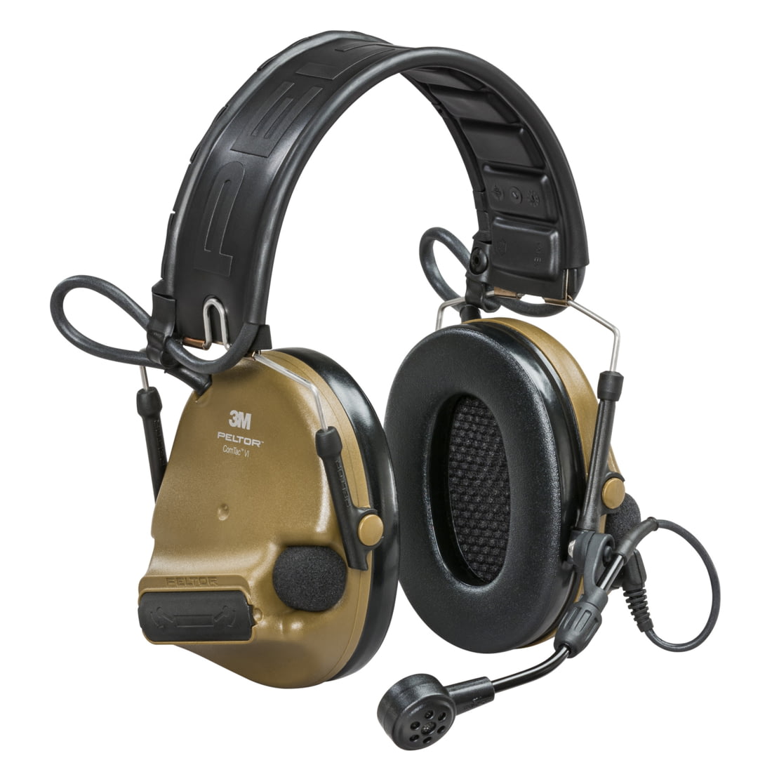 PELTOR ComTac VI Defender, Electronic Earmuff, Matte Finish MT20H682FB ...