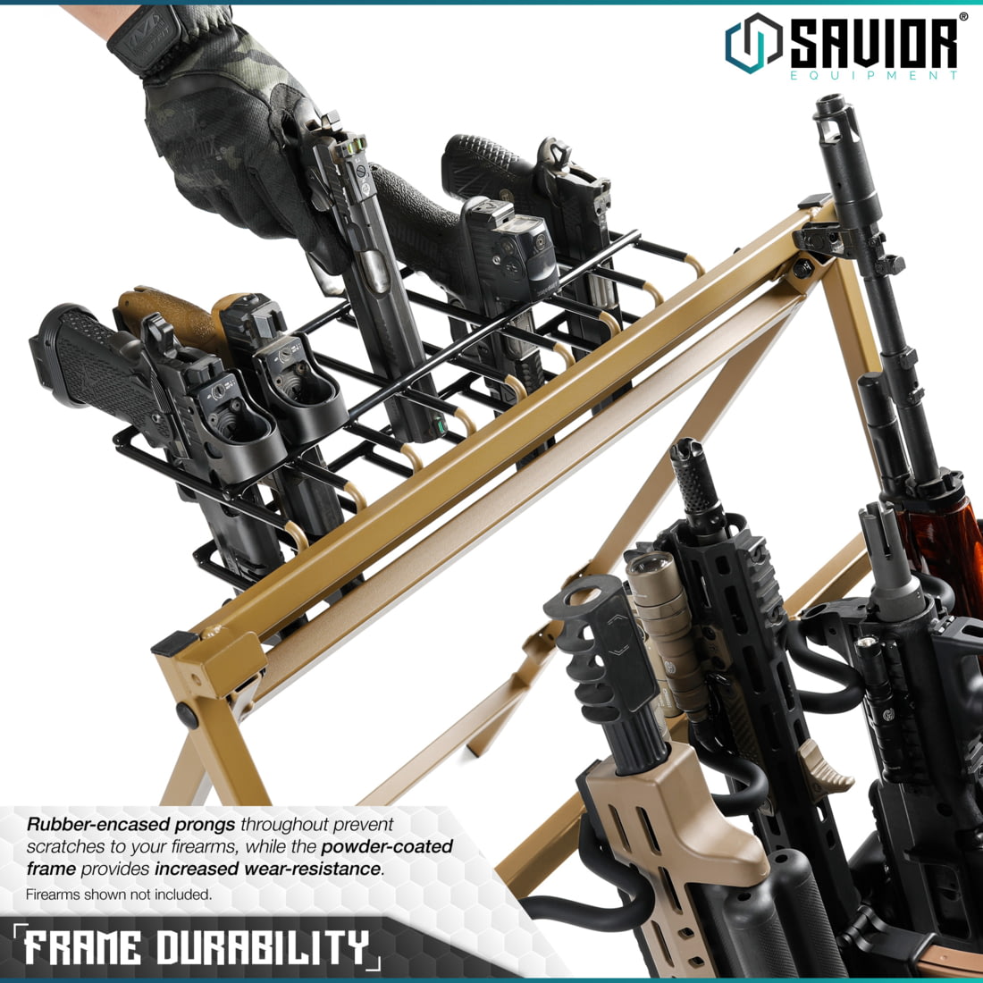 Savior Equipment Pistol Rack Attachment for Shorty Rifle Rack - 8 Slots ...