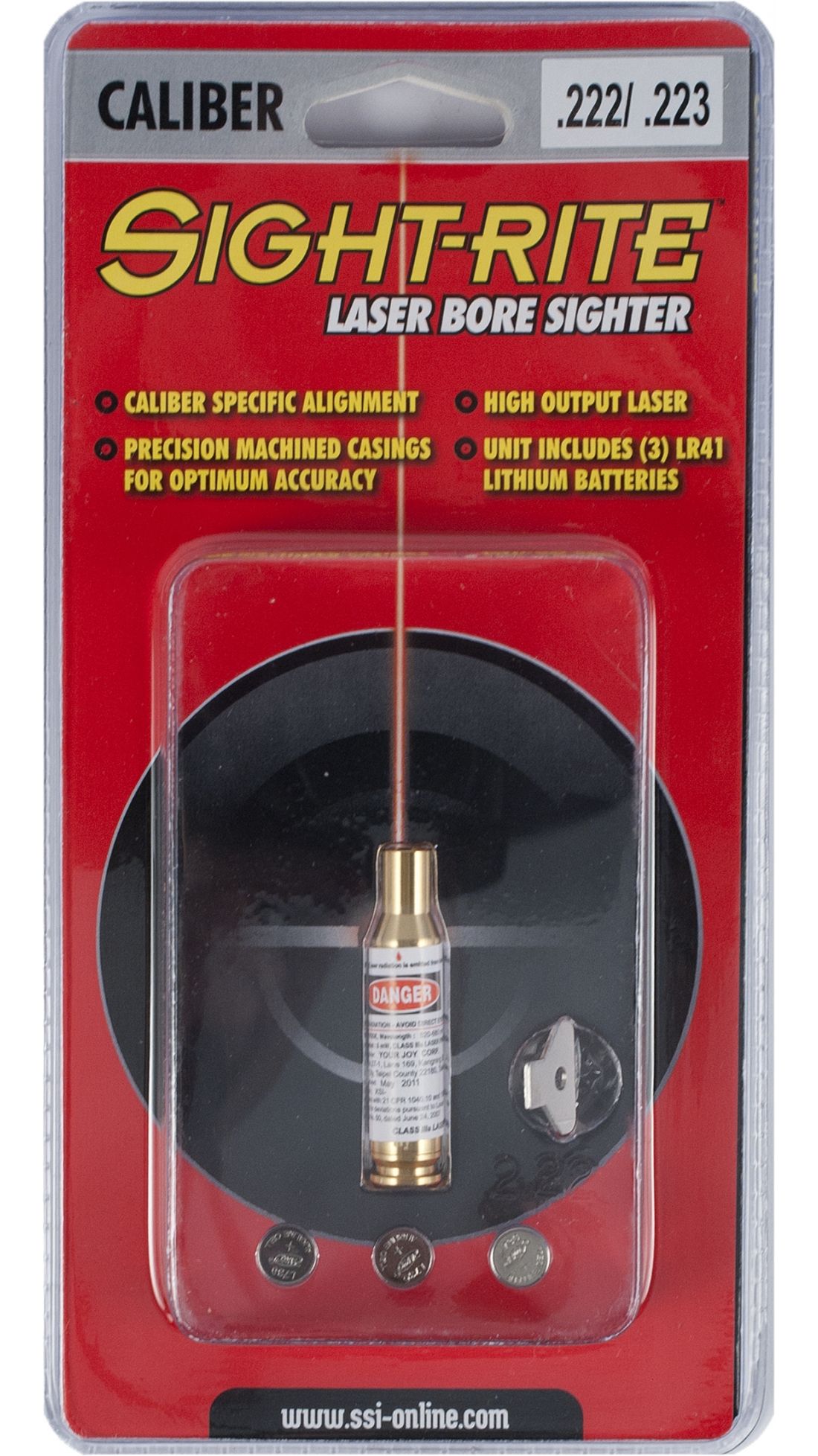 SSI Sight-Rite Chamber Cartridge Laser Bore Sighter XSI-BL-222 Up to 83 ...